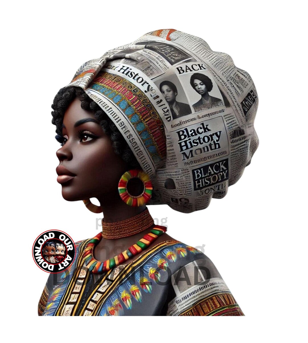 Black History Shirt Design Png, Black Girl Download, Powerful Black ...