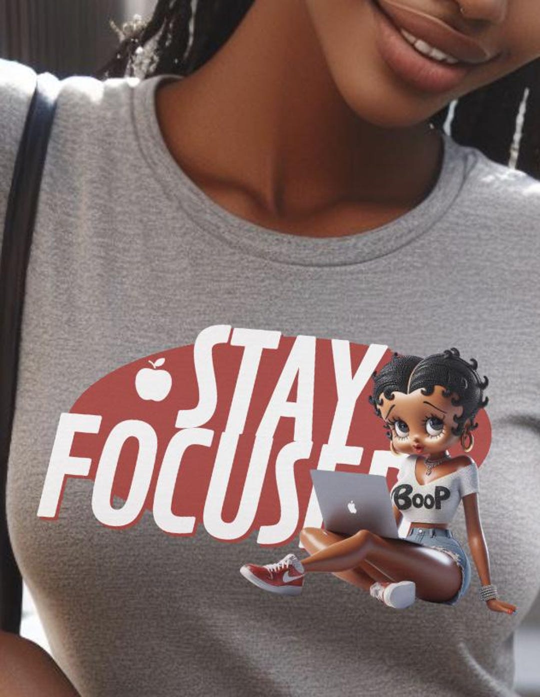 Student Printable Png Betty Boop Sublimation Dtf Png Powerful Black ...