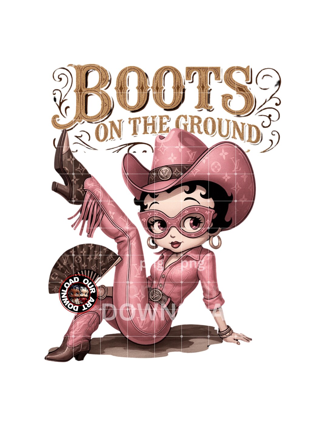 Boots on the Ground Betty Boop Png Rodeo Cowgirl Western Png Cowgirl ...