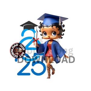 Graduate Senior Png, Graduation Shirt Png, Png Betty Boop, Betty Boop ...