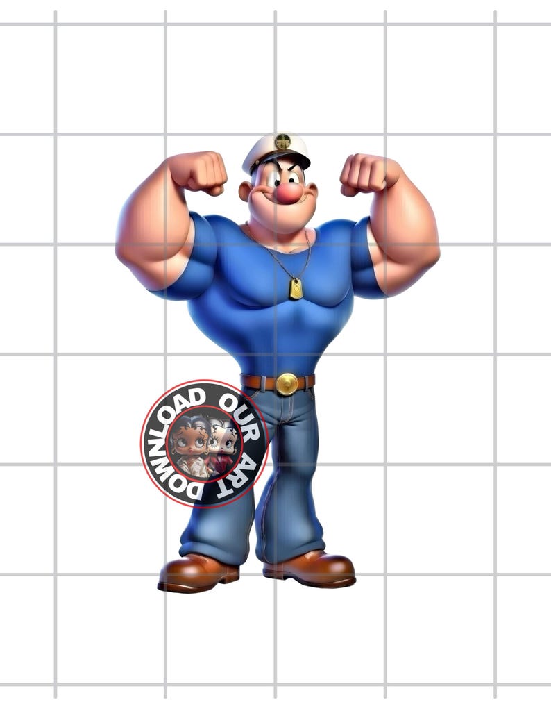 Popeye Png Comic Popeye Jpg Pop Art Retro Cartoon Funny Workout Png ...