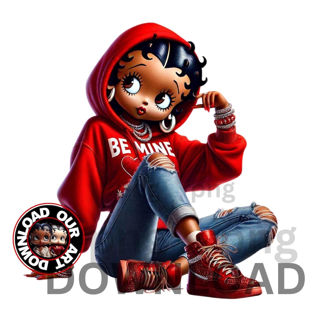 Png Betty Boop, Betty Boop Tumbler Wrap, Png Wrap, Black Betty Boop ...