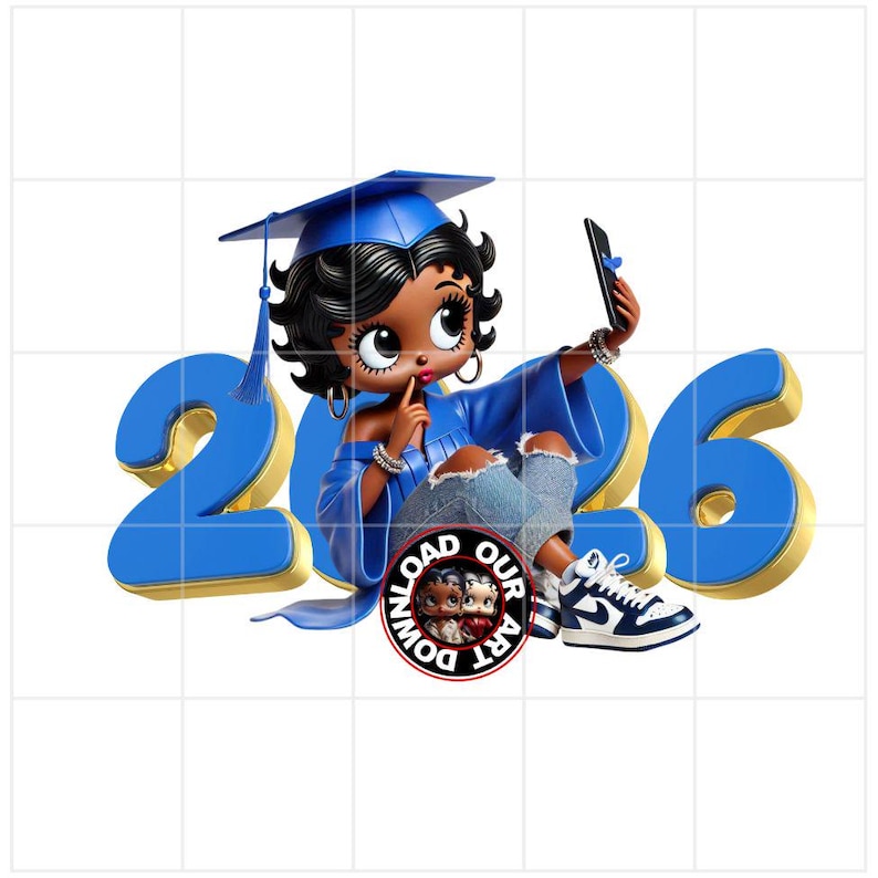 2026 Graduation Png Graduate Senior Png Graduation Shirt Png Betty Boop ...