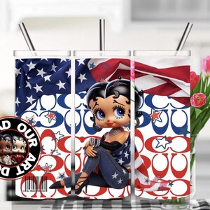 Betty Boop Png 20 Oz Tumbler Wrap PNG Comic Strip Betty Boop Designs ...