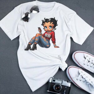 Betty Boop Download Melanin Betty Boop PNG Sublimation Design Girl Png ...