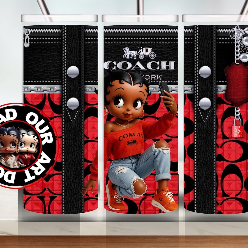 Red and Black Coach Purse - Etsy