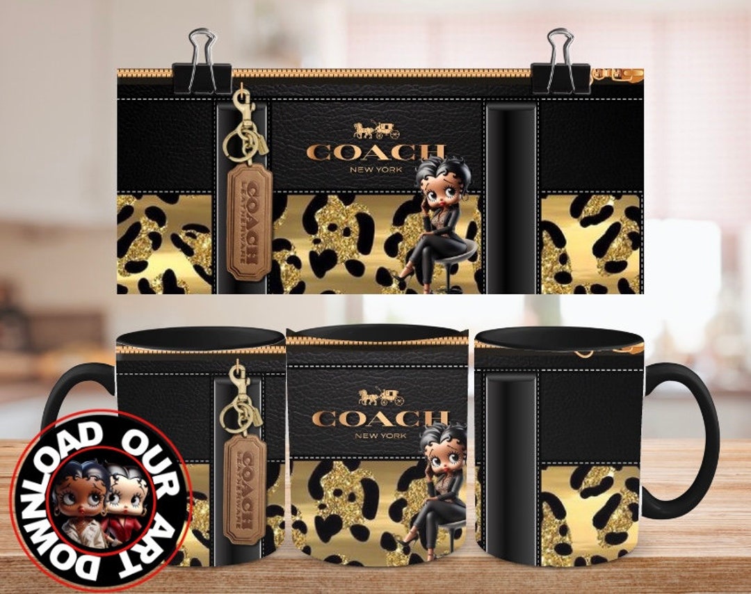 Boss Babe Black Betty Boop Mug Wrap Sublimation Mug Wrap Designer Png ...