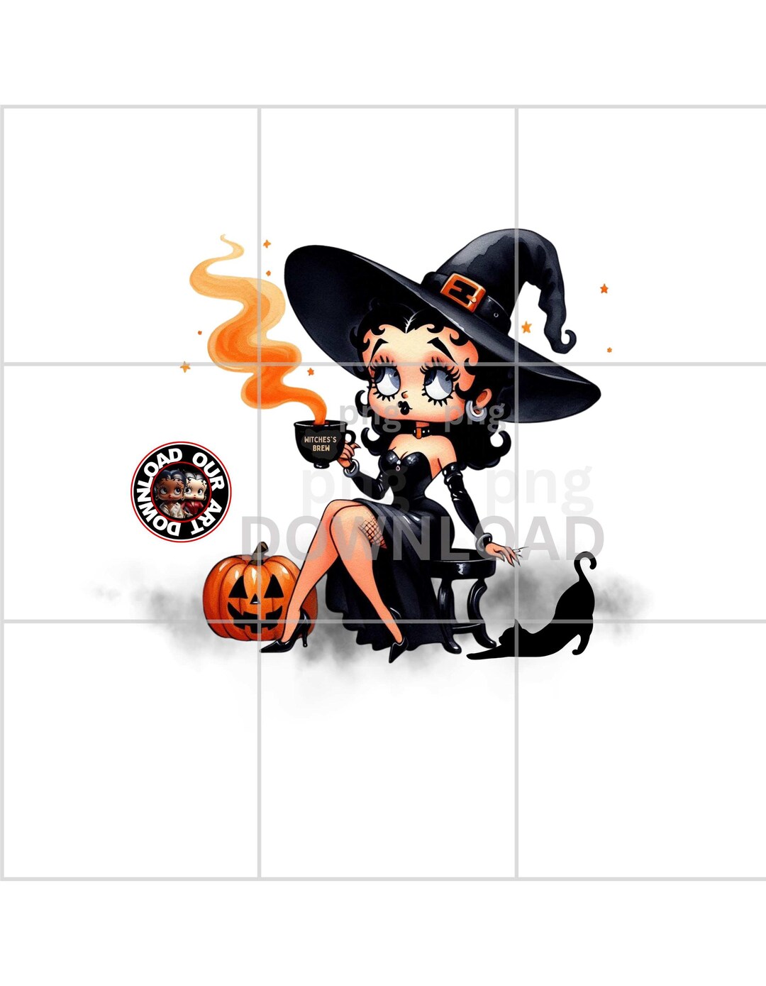 Spooky Season Png Witchy Png Vintage Halloween PNG Retro Halloween PNG ...