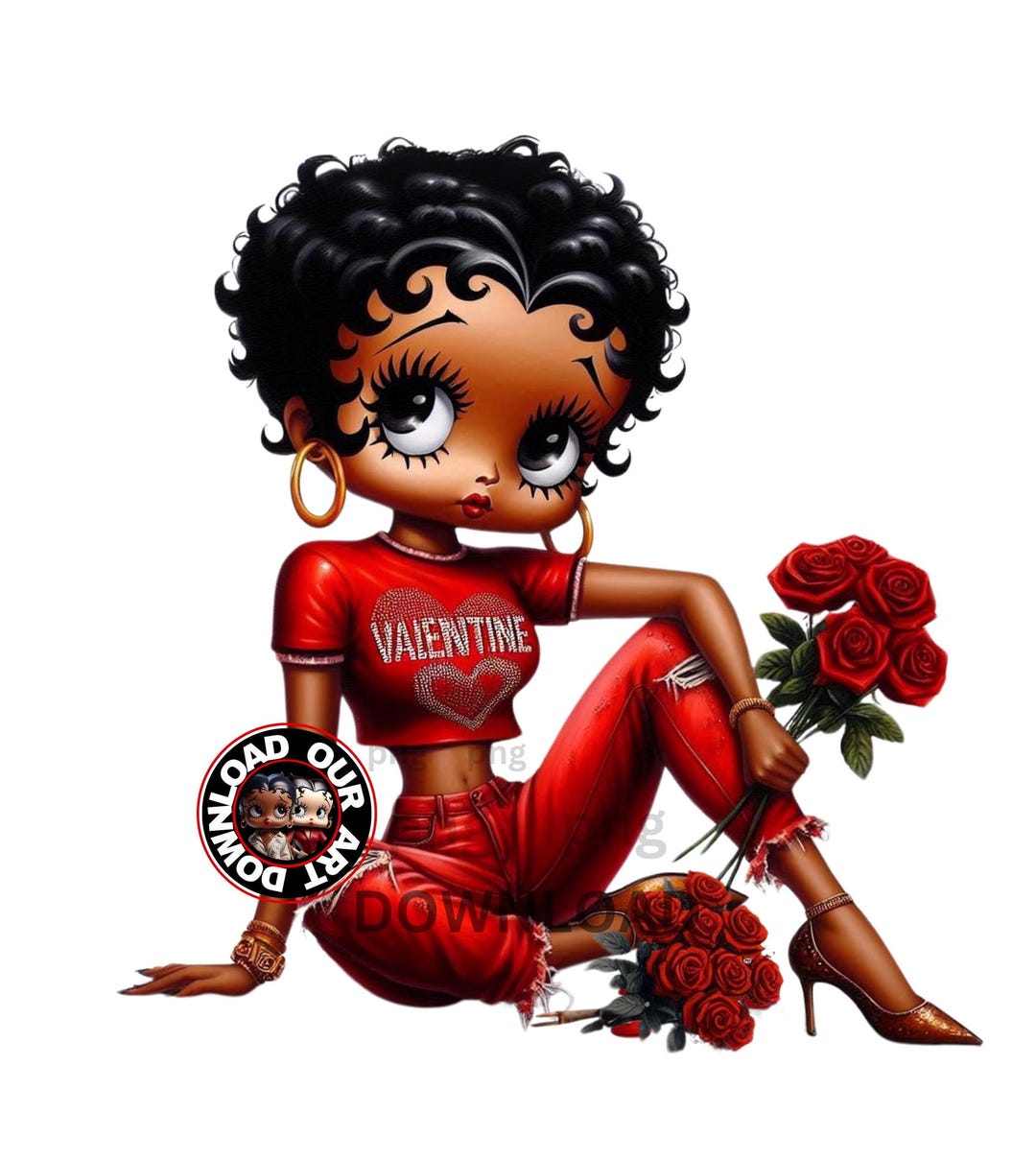 Png Black Betty Boop Tumbler Wrap Png Wrap Betty Boop Png Designs Png ...