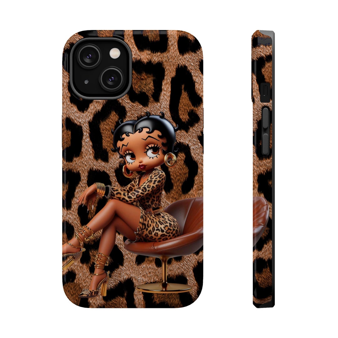 Betty Boop Leopard Cougar Print Magnetic Tough Cases, Boop Lover, Betty ...