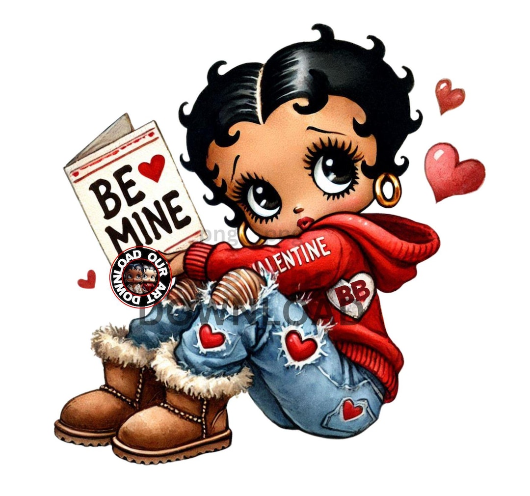 Png Betty Boop, Betty Boop Tumbler Wrap, Png Wrap, Black Betty Boop ...