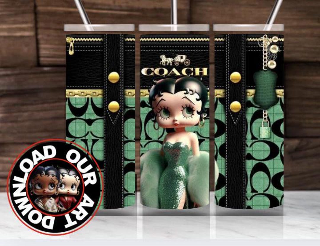 Betty Boop Purse Tumbler Wrap PNG, Betty Boop Designs, Purse Design Png ...