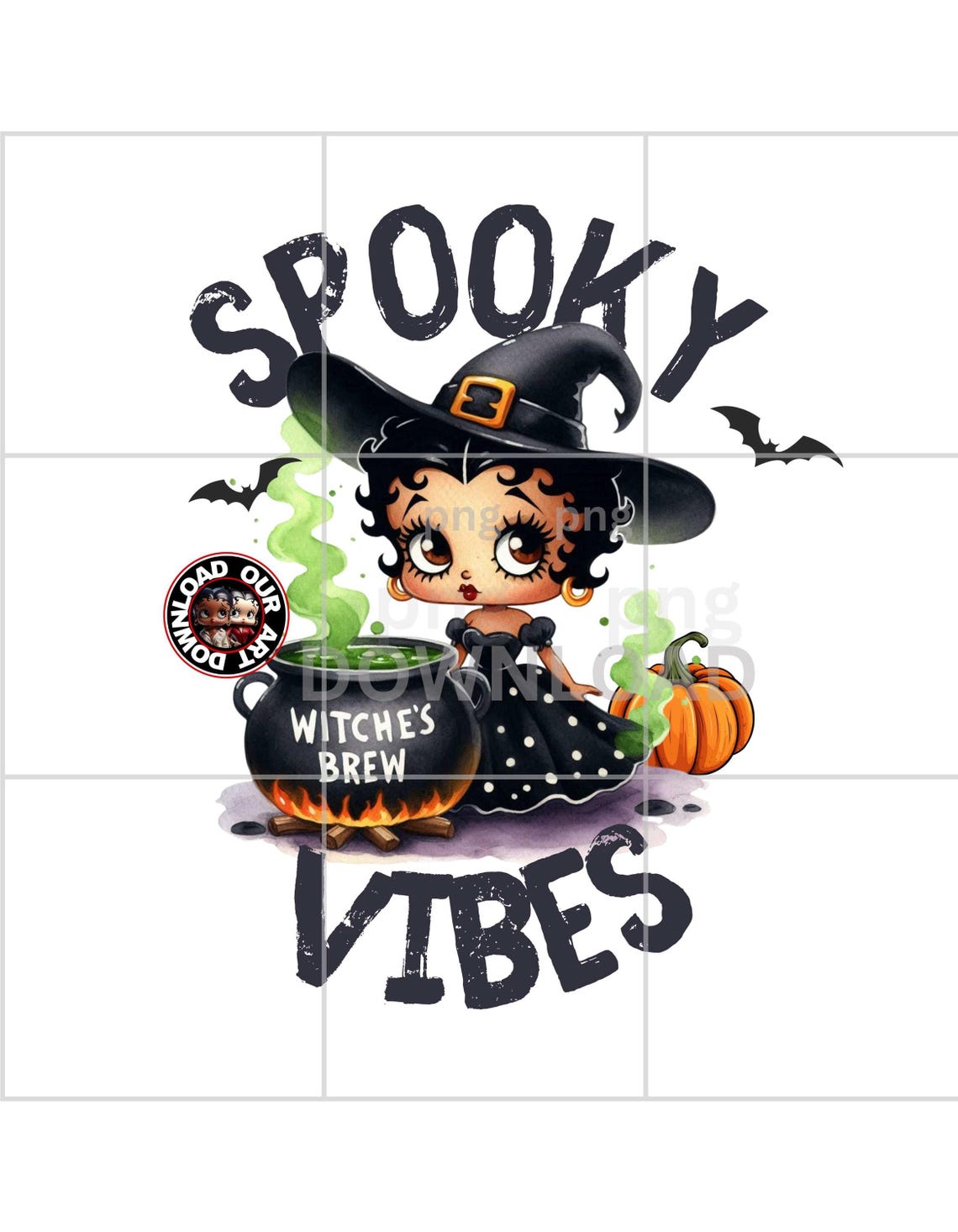 Spooky Season Png Witchy Png Vintage Halloween PNG Retro Halloween PNG ...