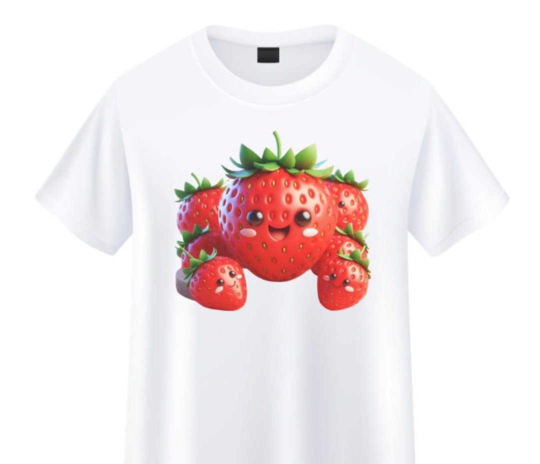 Cute Strawberries Png, Sublimation Png Designs, Strawberries Png, Png ...
