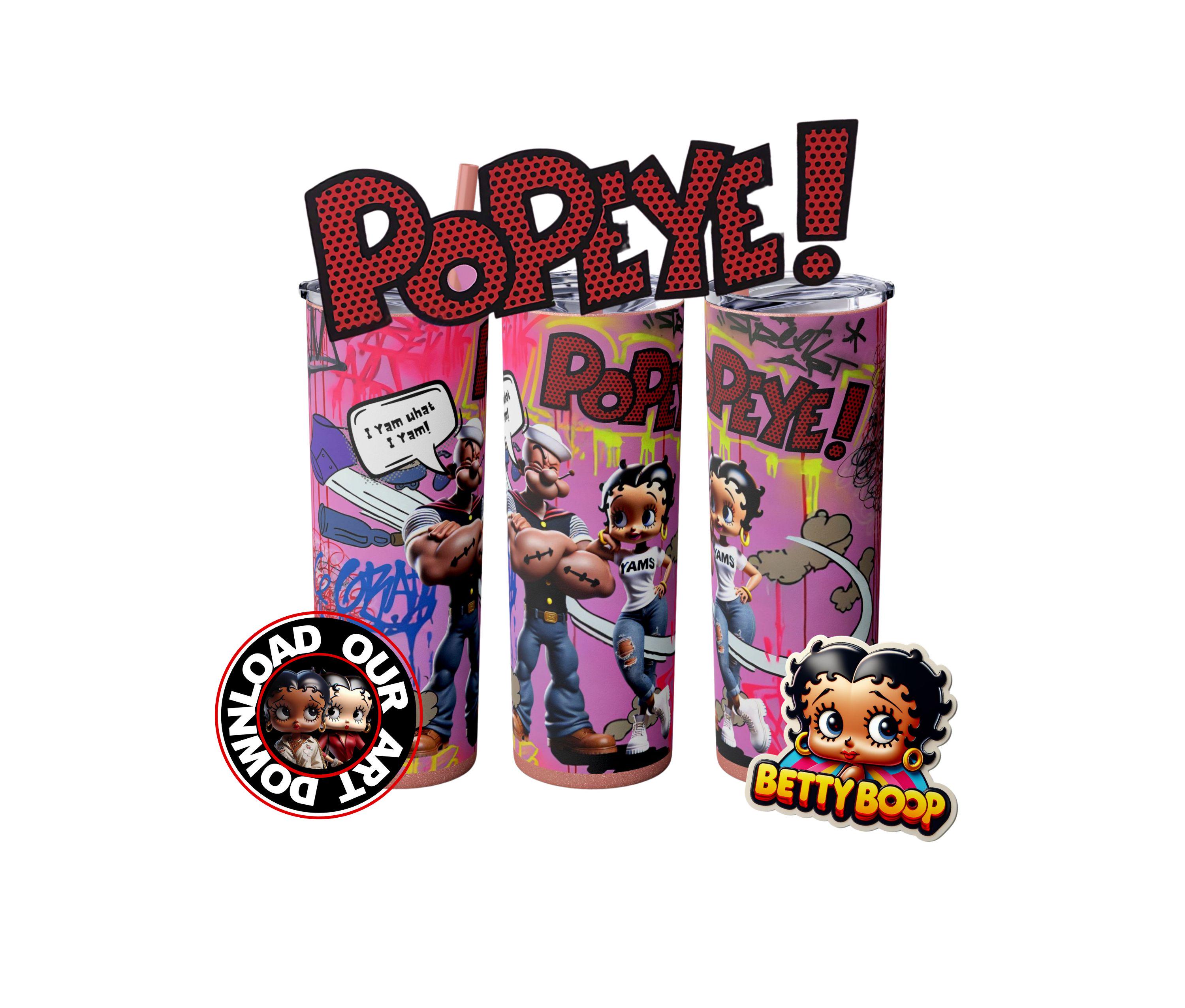Sneaker Head Popeye Png Betty Boop Popeye Jpg Png Retro Cartoon Funny ...