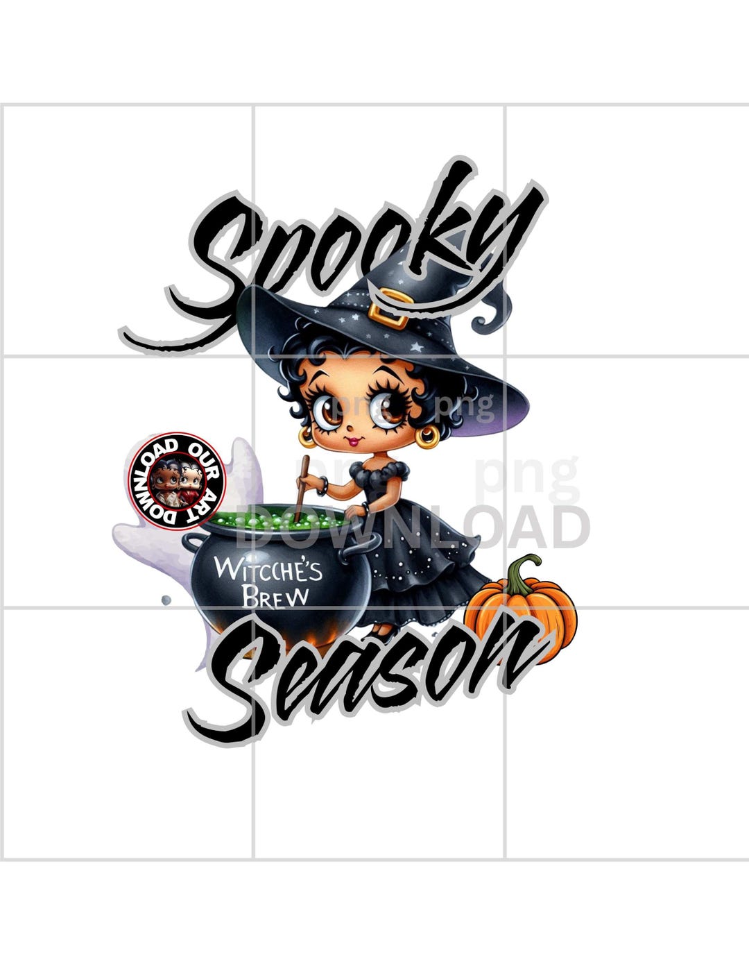 Spooky Season Png Witchy Png Vintage Halloween PNG Retro Halloween PNG ...