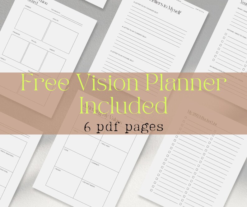 Vision Board Kit – 300+ Images & Goal Planner (PDF Download) - Etsy
