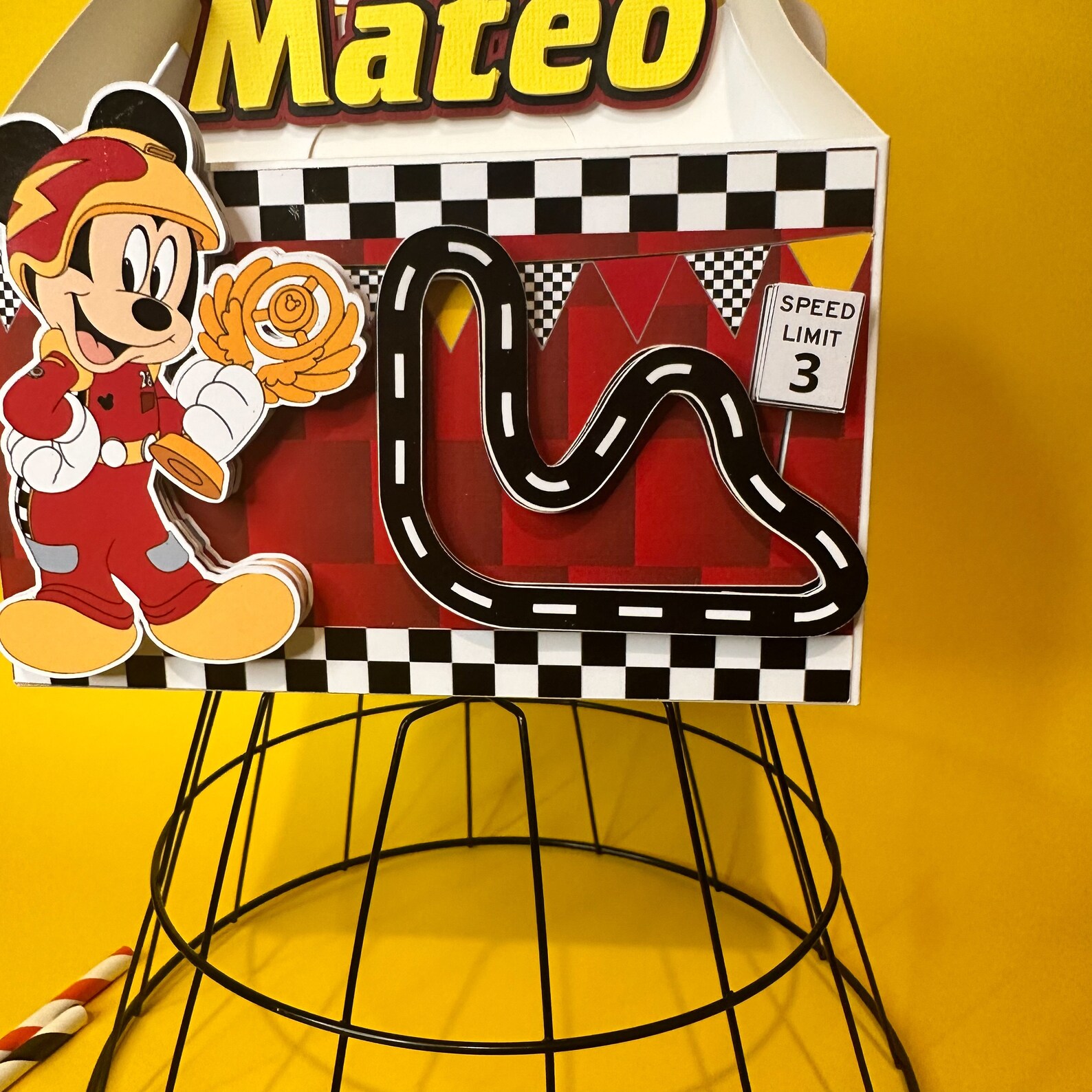 Mickey Mouse Favor Box, Mickey Mouse Roadster Racers Gable Box, Mickey ...