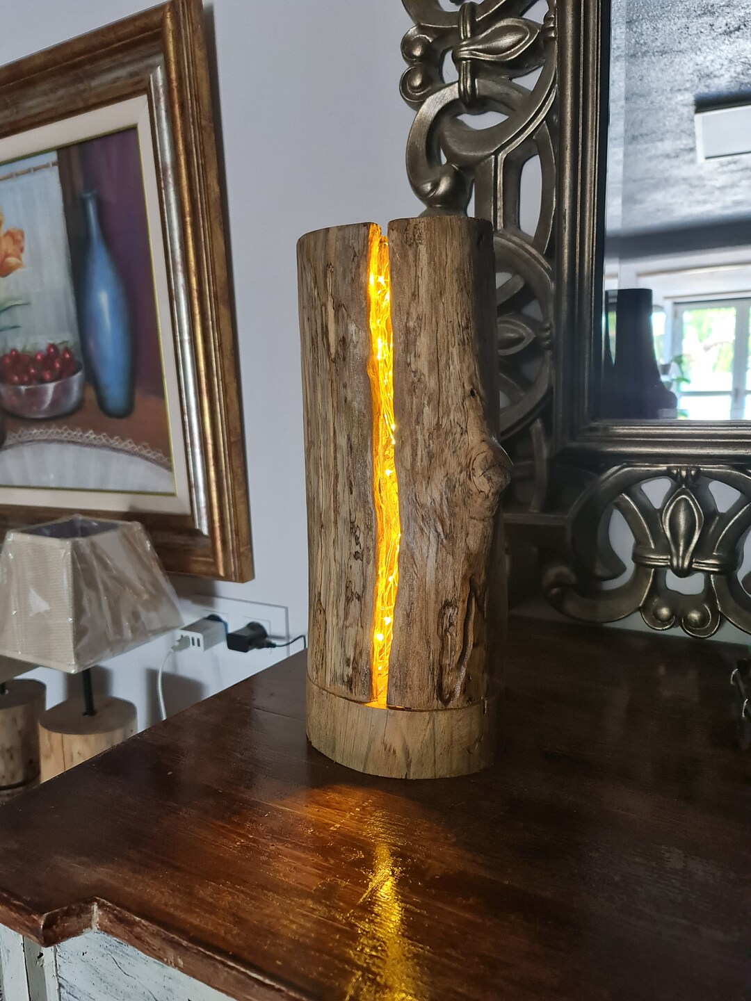 Handmade Wooden Table Lamp Ref. LAM 023 - Etsy
