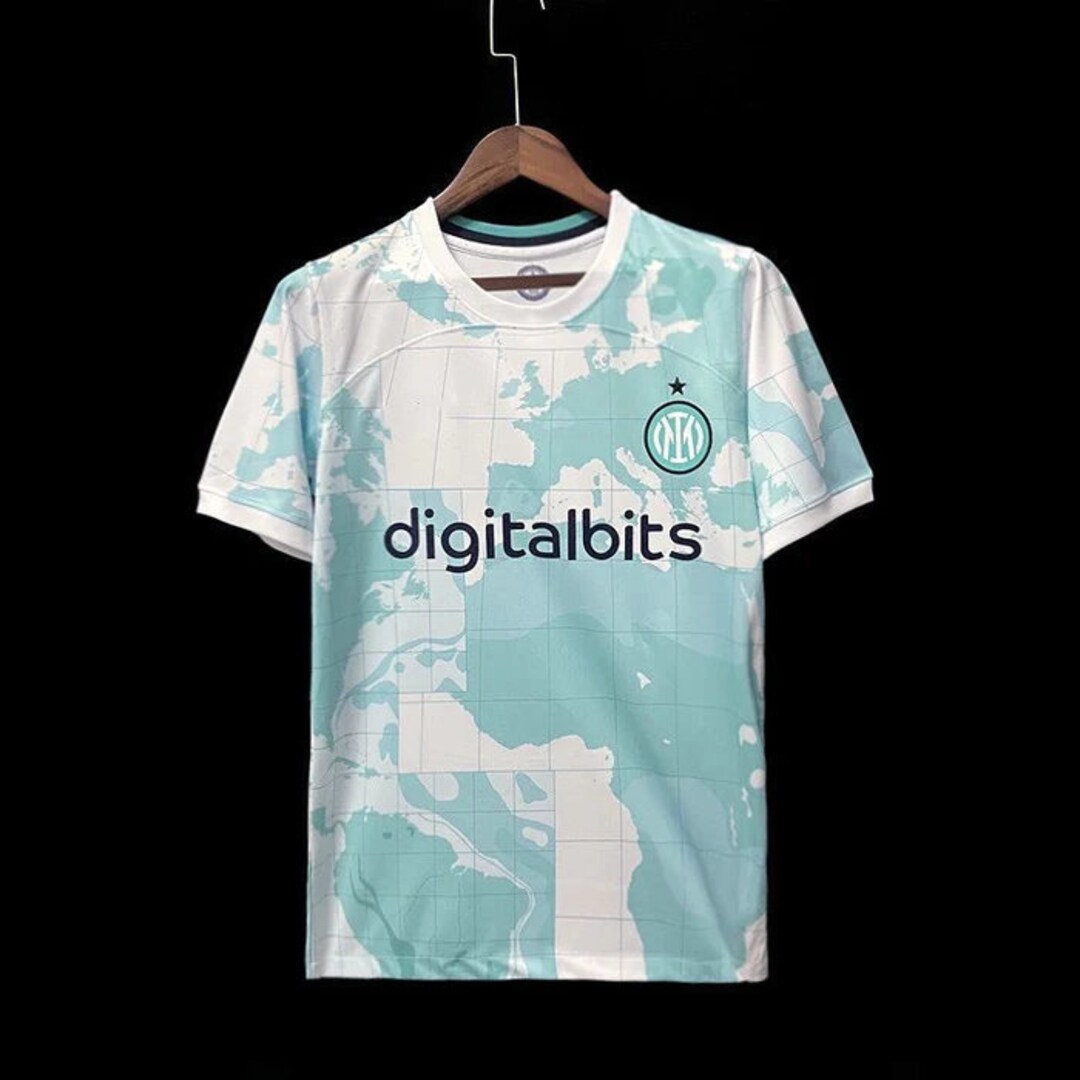 Inter Milan Football Shirt 2023-2024, White and Blue Jersey, Special ...