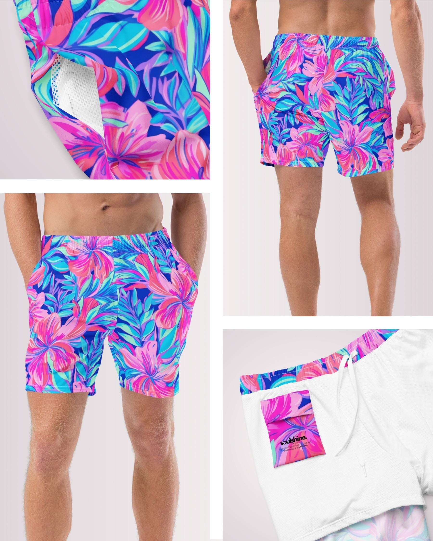 Tropical Floral Matching Swimsuits: Couple's Beachwear Set - Etsy