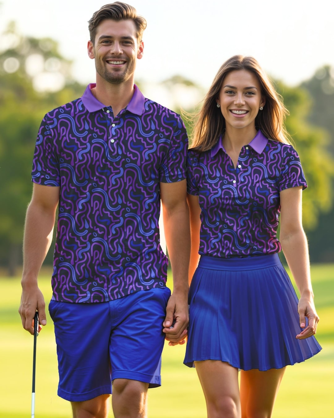 Couples Matching Golf Shirts: Family Polos for Golf Tournament ...