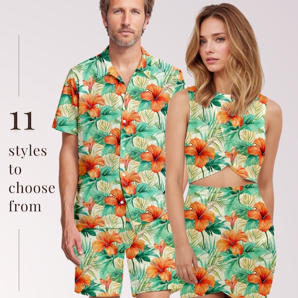 Matching Hawaiian Outfit for Couples - Etsy
