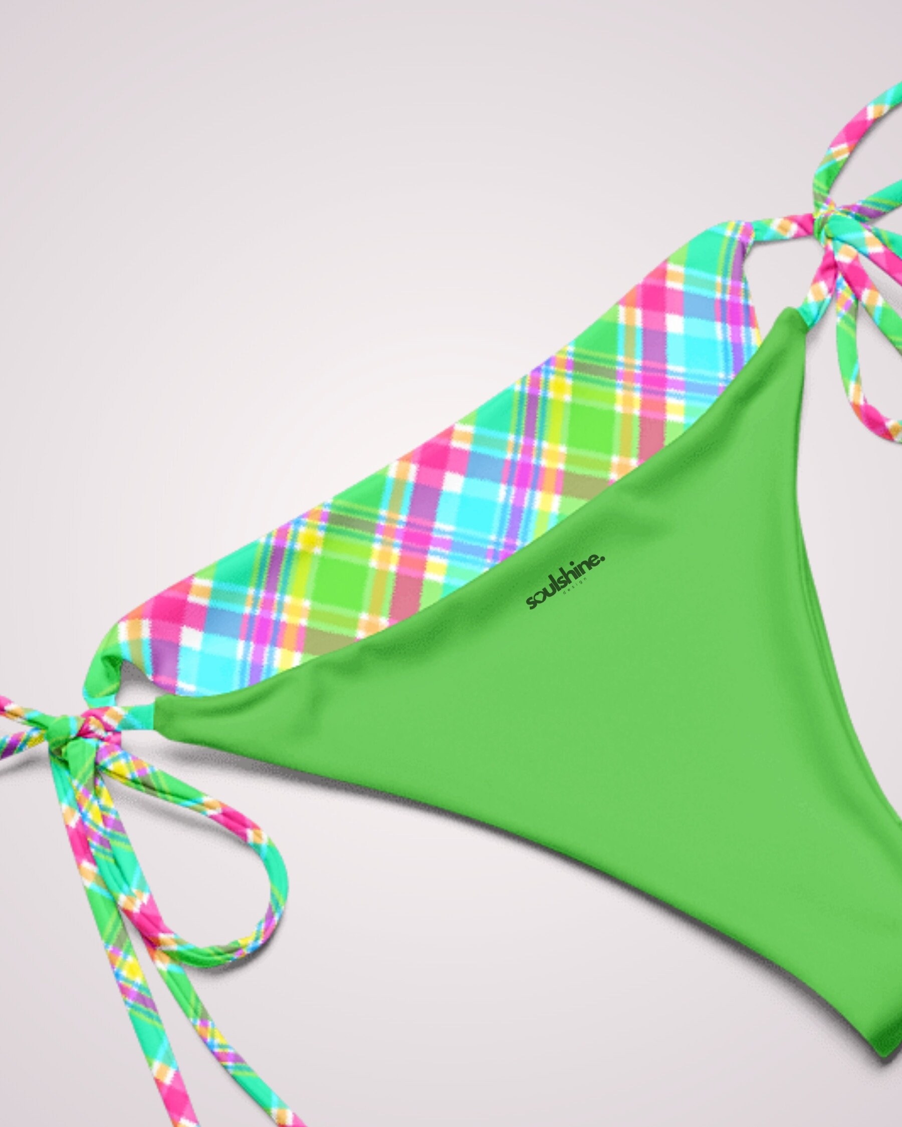 String Bikini Swimsuit Woman Bathing Suit 2 Piece Swim Set Colorful ...