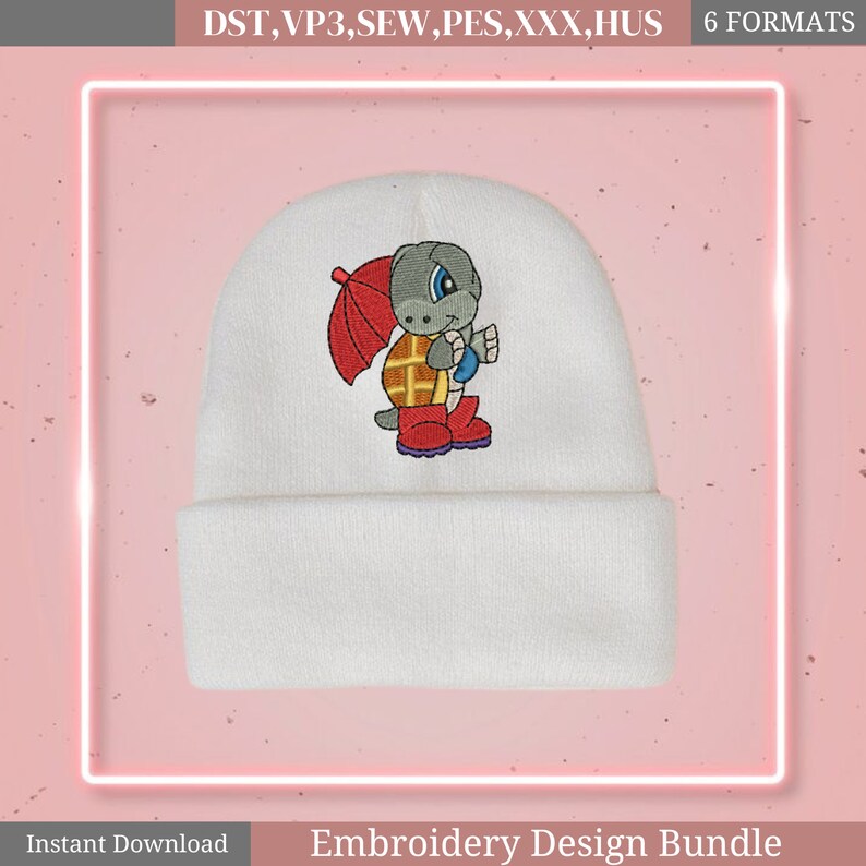 Turtle Embroidery Design Cute Turtles Embroidery Little Turtle ...