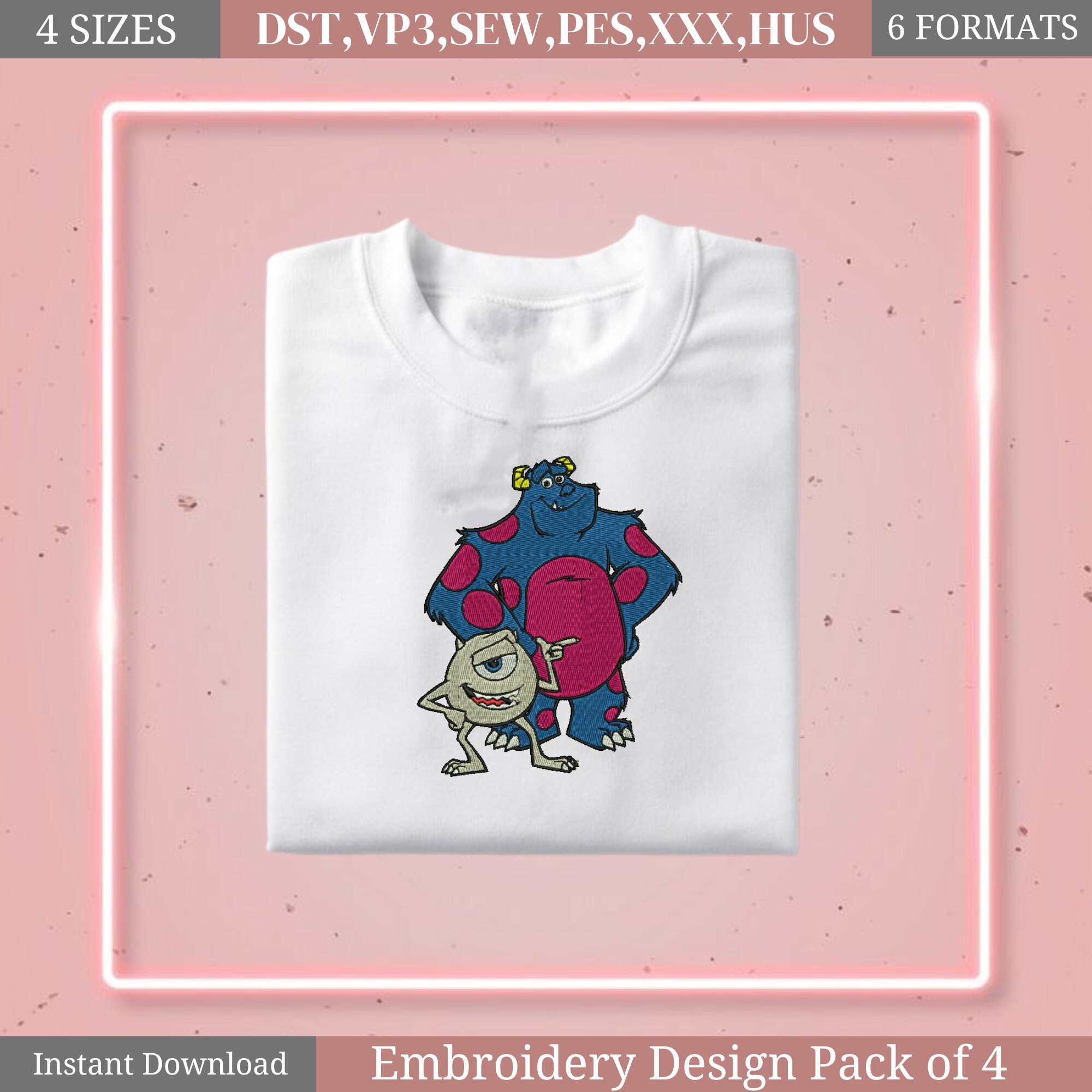 Monster Embroidery Designs, Halloween Embroidery, Monster Embroidery ...