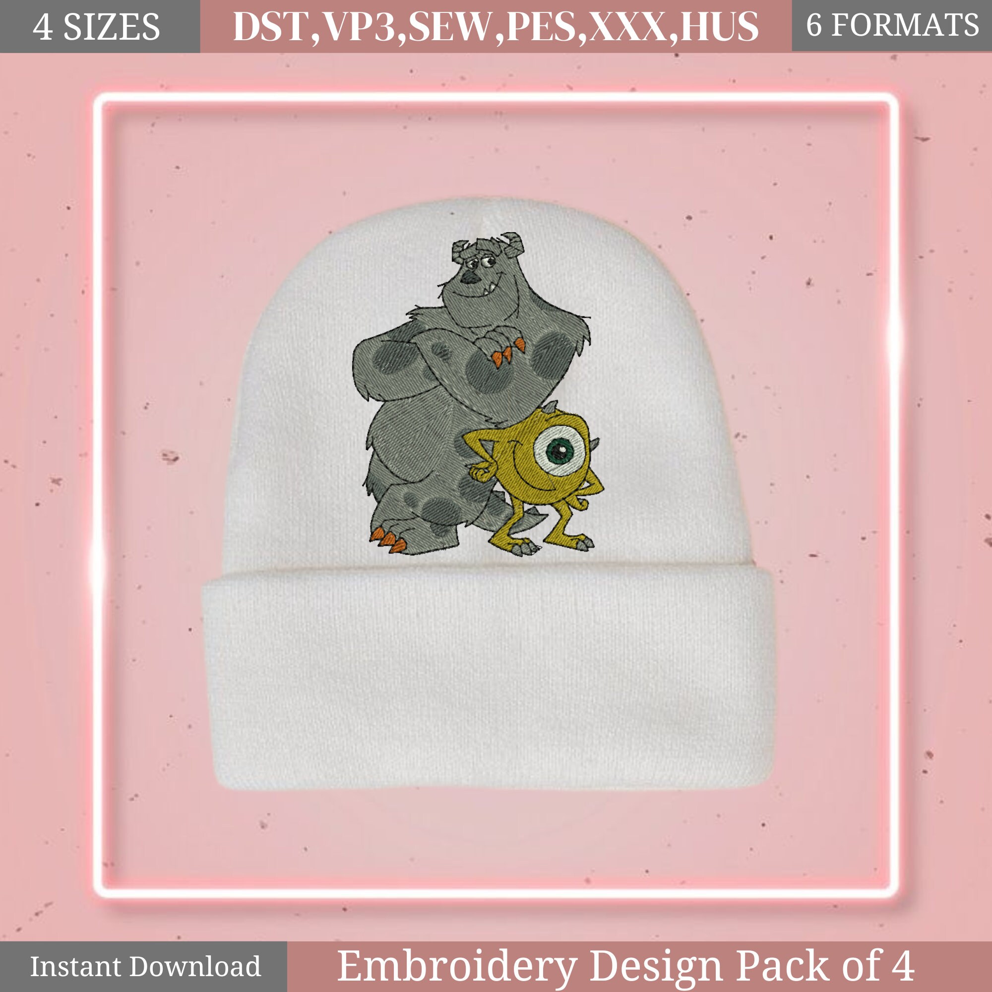 Monster Embroidery Designs, Halloween Embroidery, Monster Embroidery ...