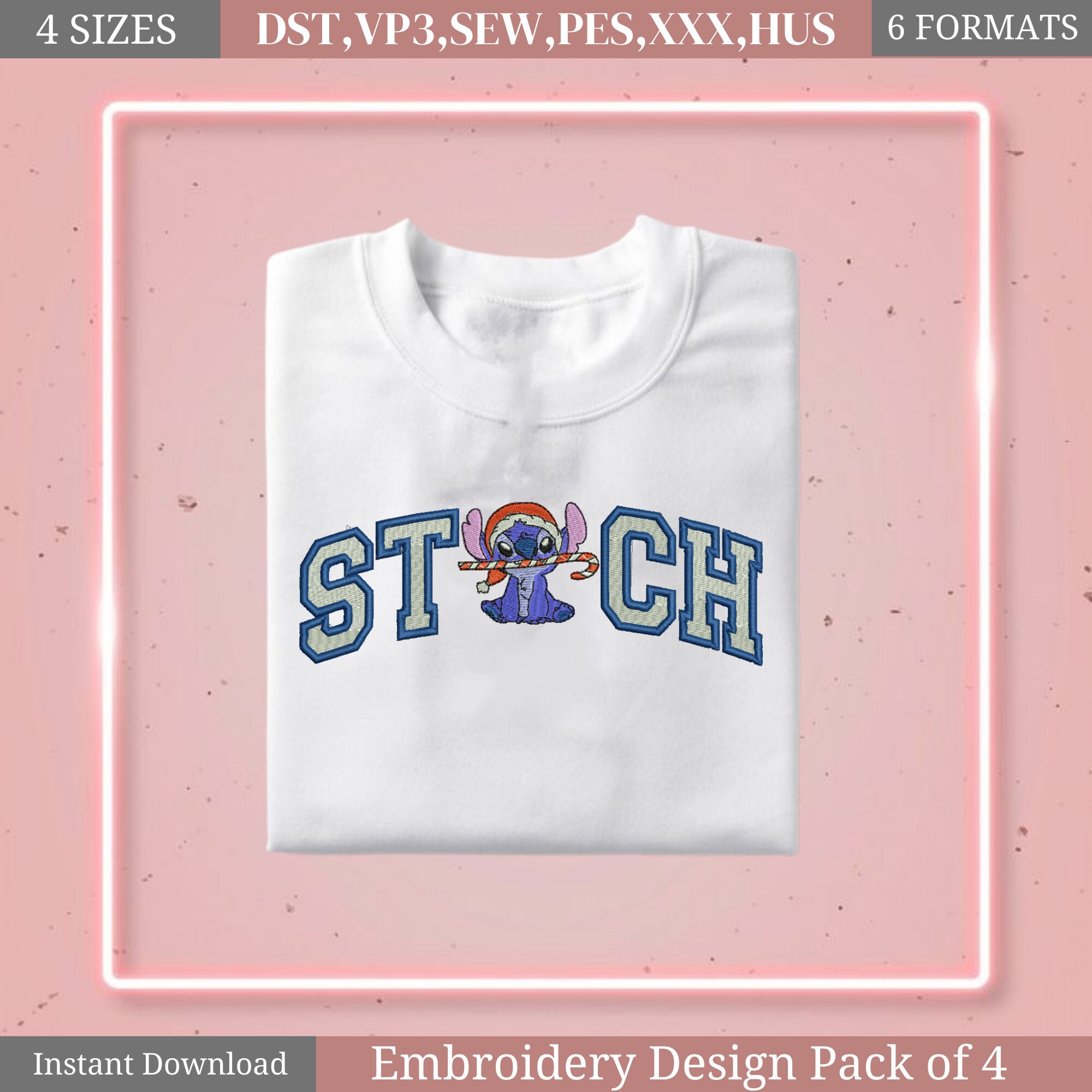 Stitch Embroidery Design Stitch Angel Embroidery Digitization File ...