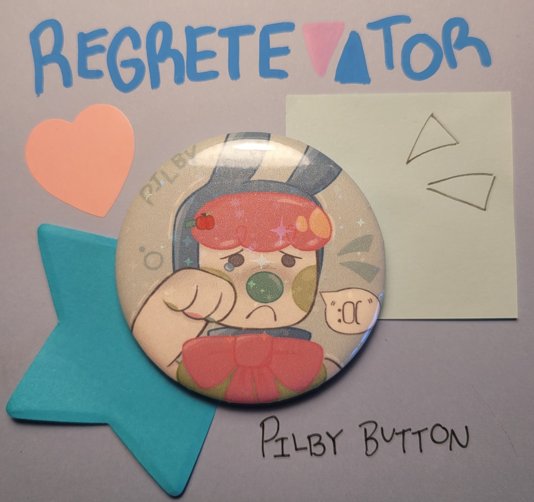 Pilby Button !! | REGRETEVATOR - Etsy