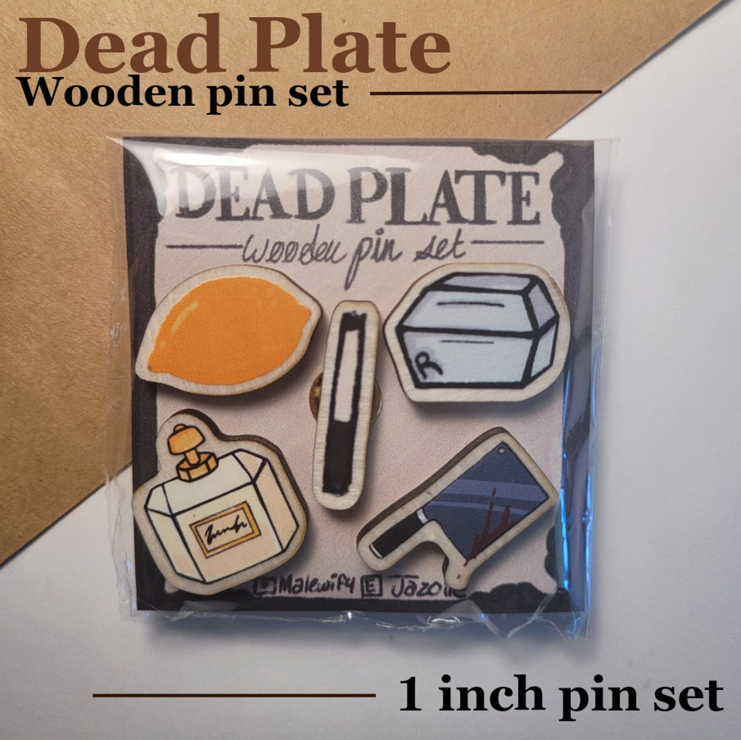 Dead Plate Wooden Pin Set | Dead Plate - Etsy