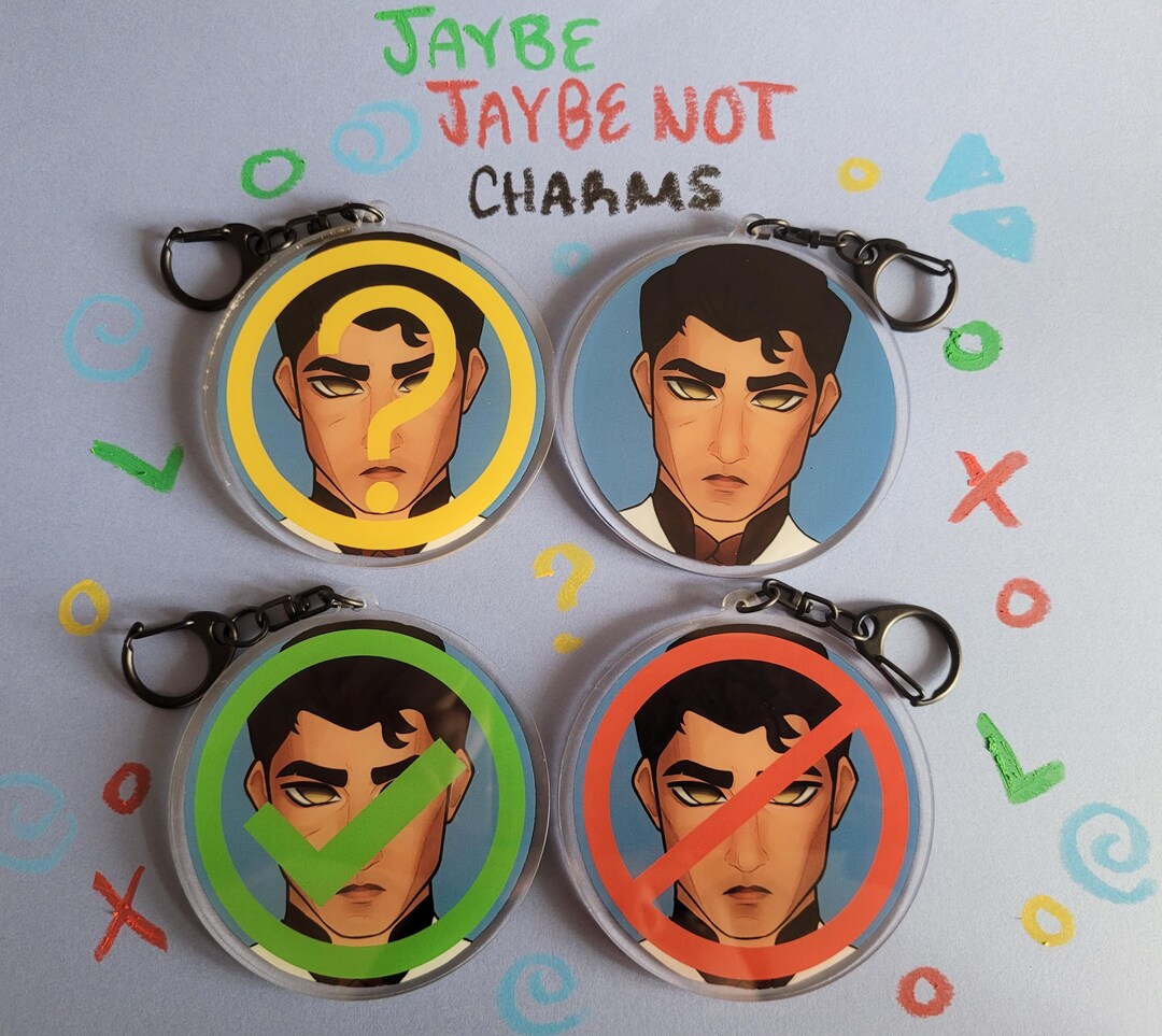 Jaybe, Jaybe Not Acrylic Charms | Arcane Jayce - Etsy