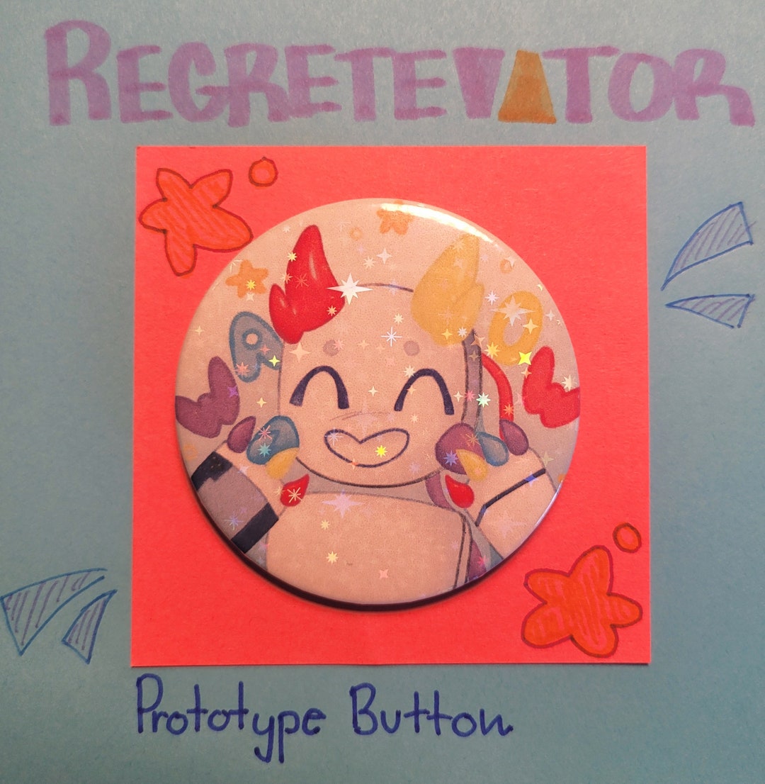 Prototype Button !! | REGRETEVATOR - Etsy