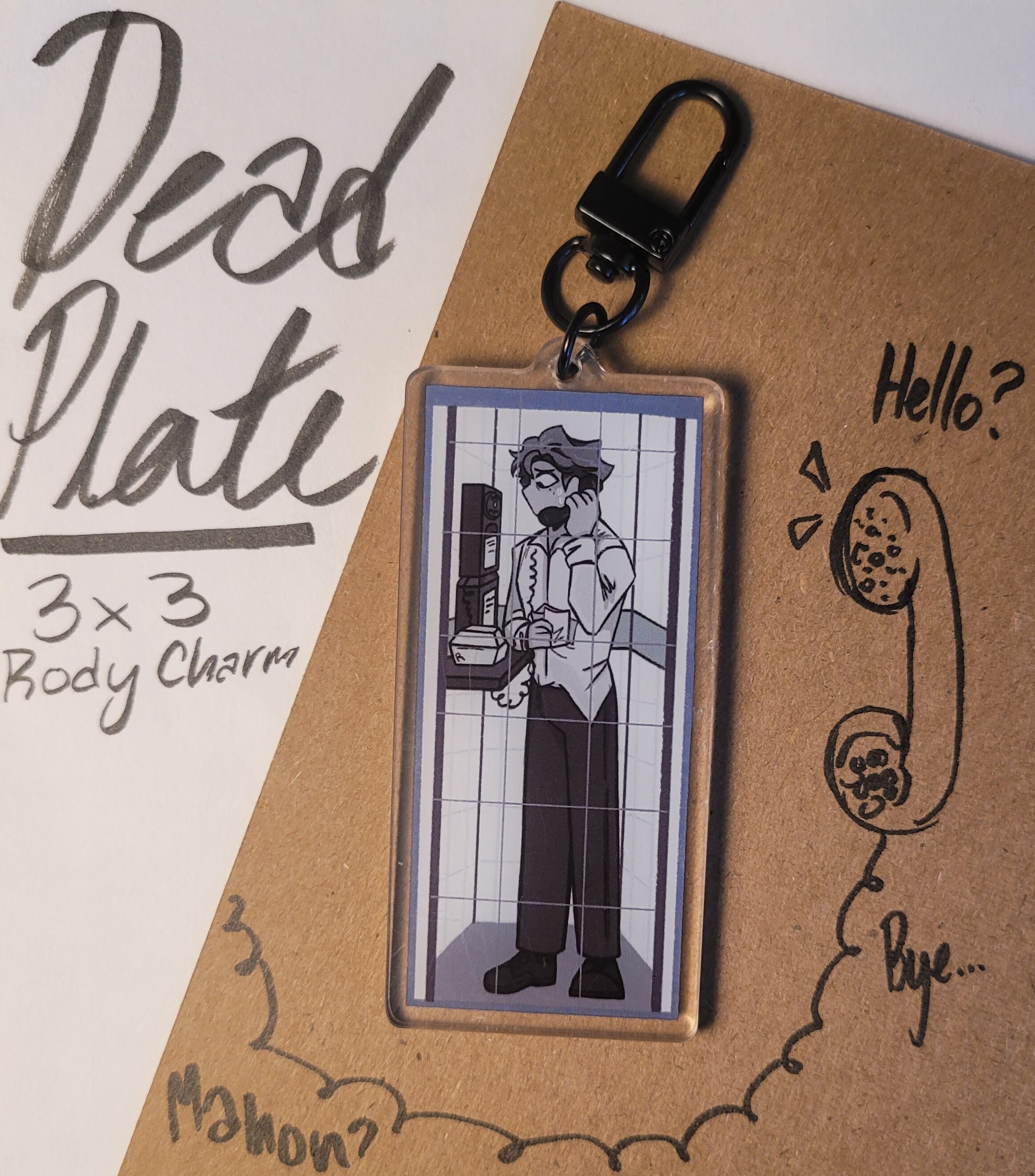 Phone Booth Rody Charm Dead Plate - Etsy New Zealand