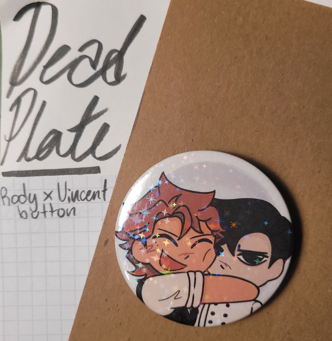 Vincent + Rody Button | Dead Plate - Etsy