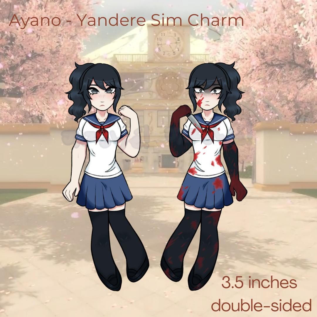 Ayano Yandere Sim Charm | Yandere Simulator - Etsy