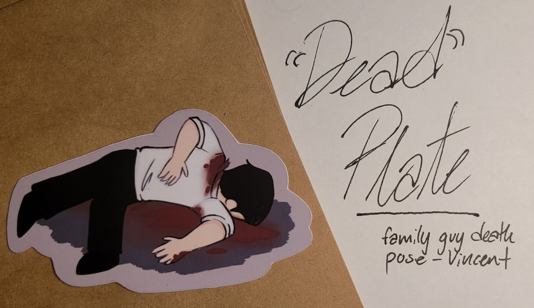 Dead Vincent Sticker | DEAD PLATE - Etsy