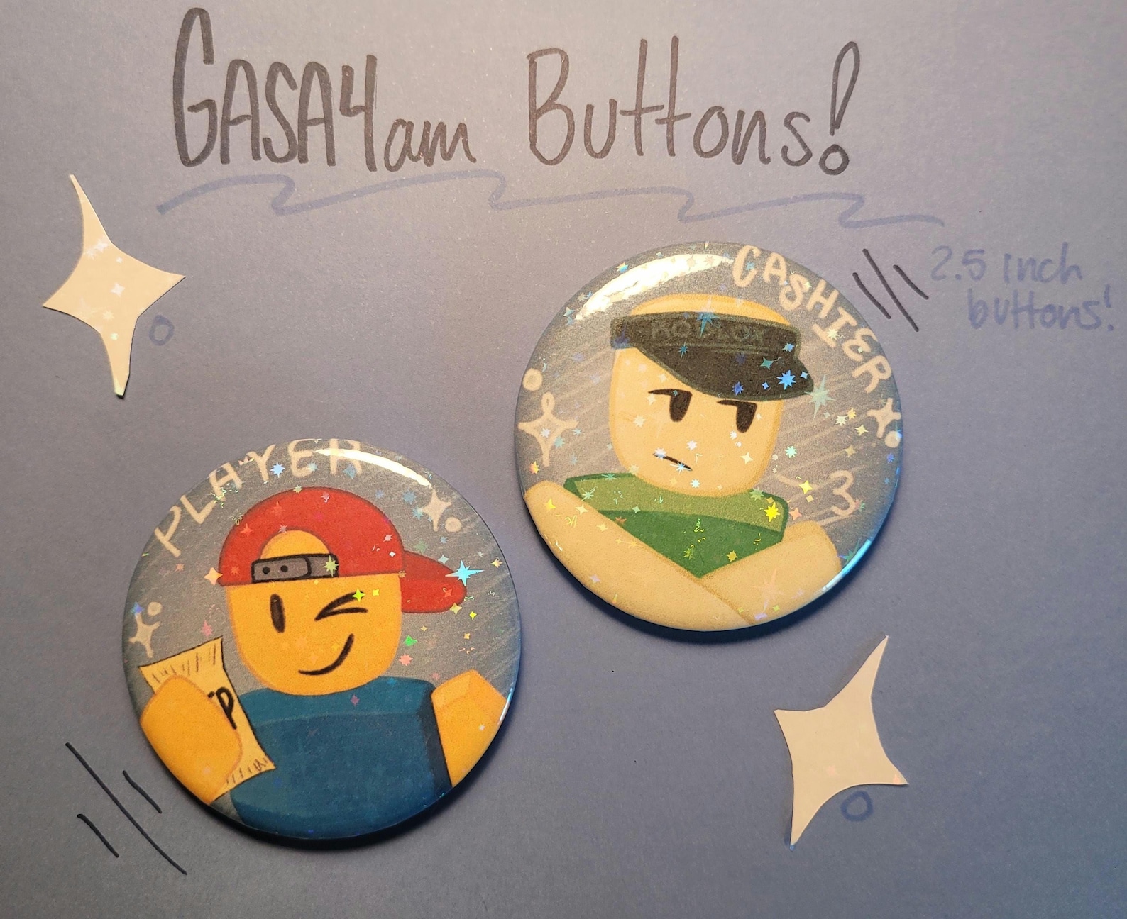 GASA4 Buttons ! | ROBLOX - Etsy