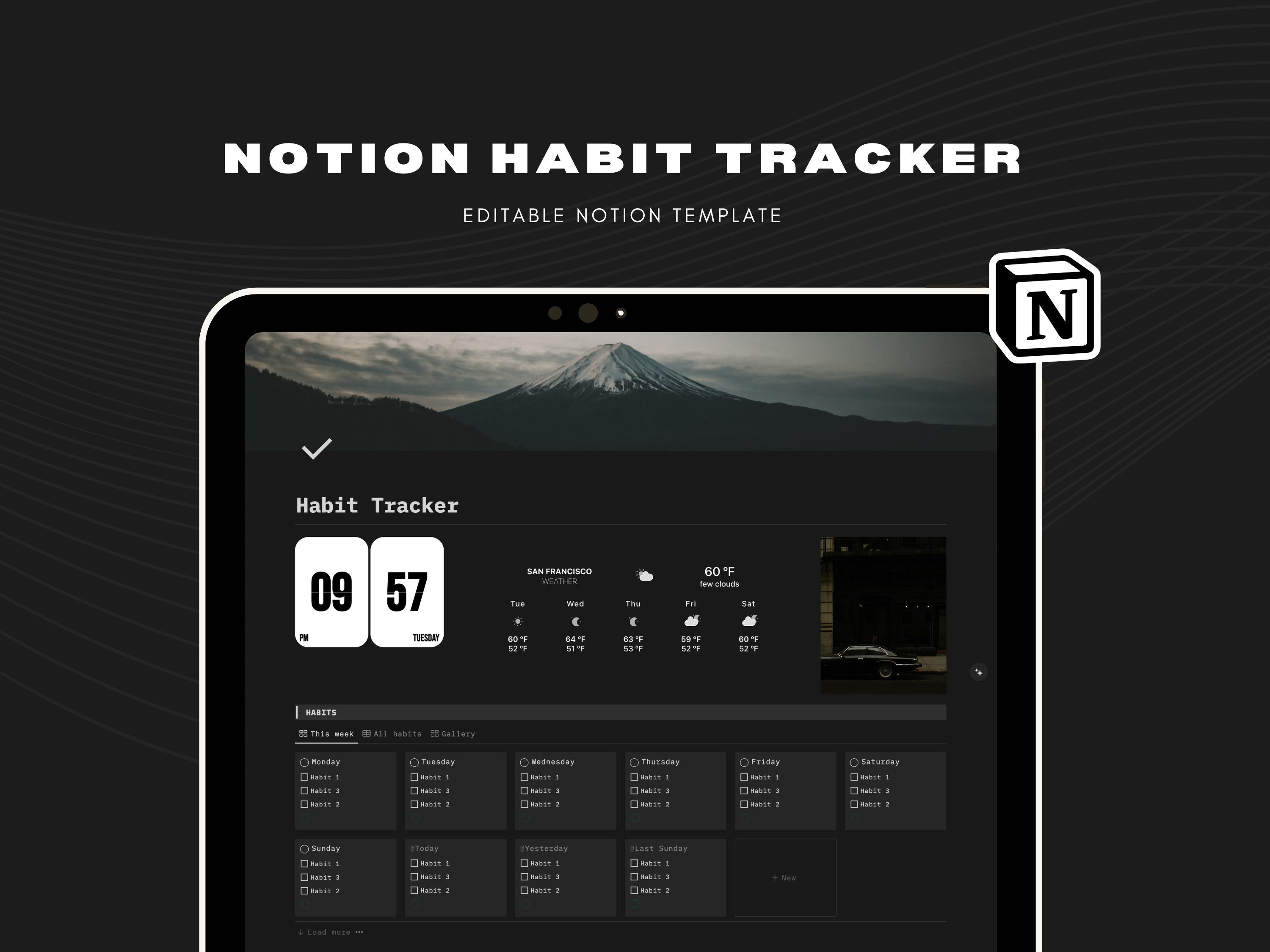 Notion Ultimate Habit Tracker All-in-one Notion Dashboard Advanced ...