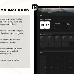 Notion Ultimate Habit Tracker All-in-one Notion Dashboard Advanced ...