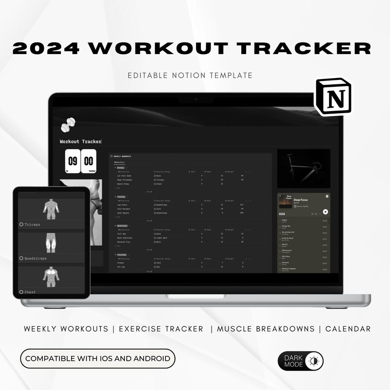 Notion Workout Log - Etsy