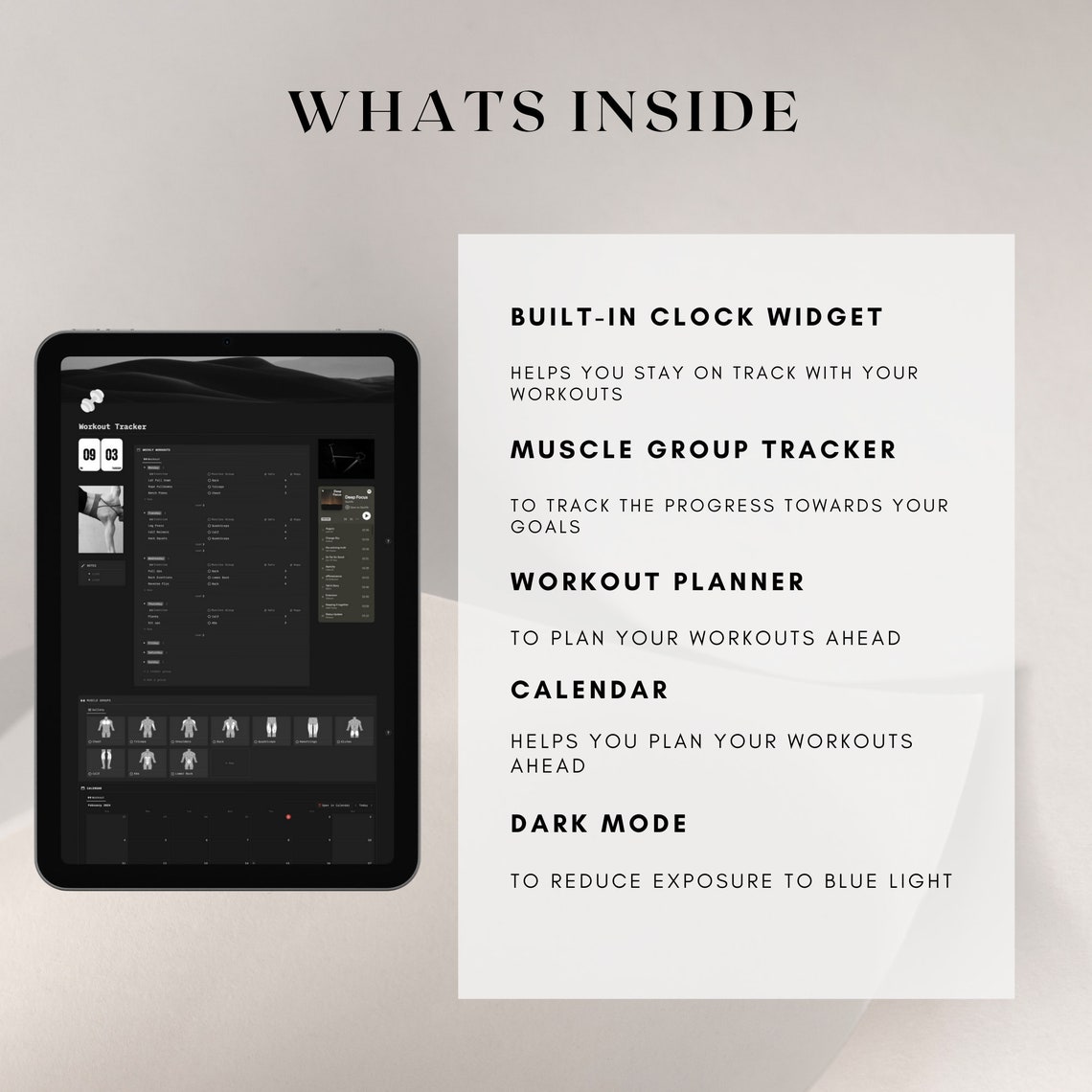 Notion Ultimate Workout Planner 2024 All-in-one Notion Dashboard ...