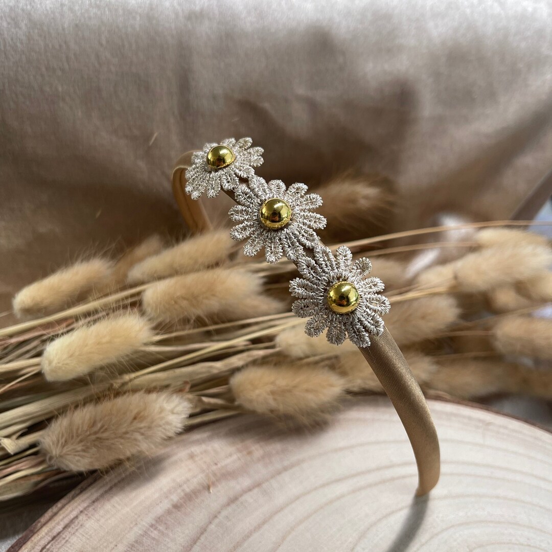 Diadem Golden Flower - Etsy