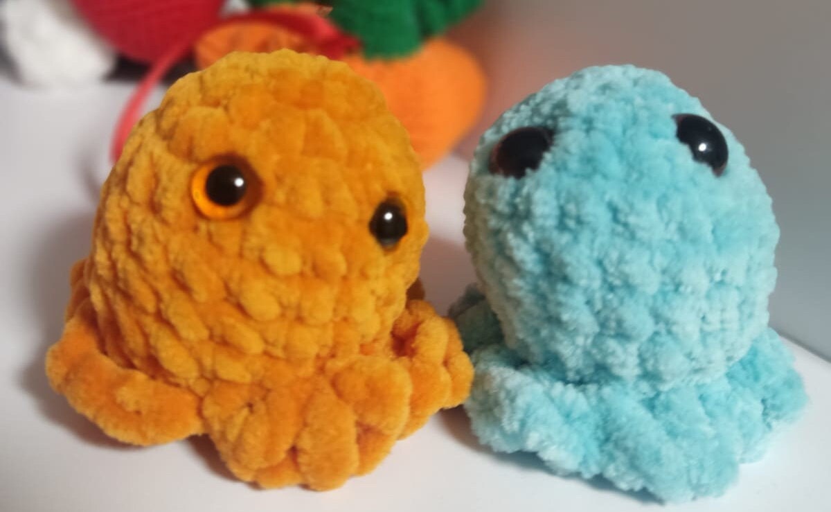 Crochet PATTERN No-sew Mini Octopus Plush Toy Pattern Easy Market ...