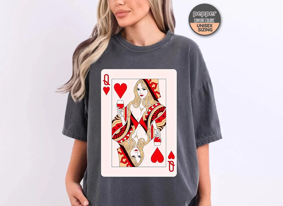 Queen of Hearts Shirt, Red Queen Shirt, Queen Shirt, Unisex Comfort ...