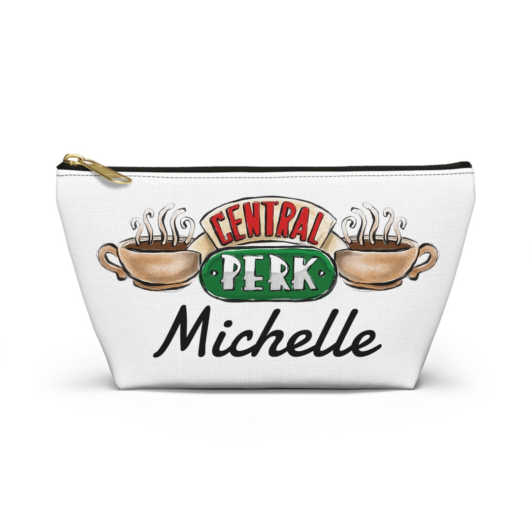 Personalized Central Perk Logo Accessory Pouch Customizable T-bottom ...