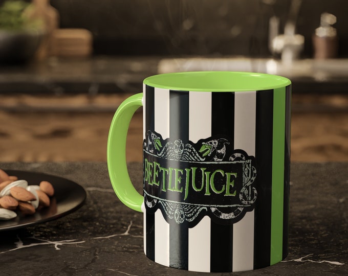 Beetlejuice Mug, Strange and Unusual Mug, Colorful Mugs, 11oz - Etsy